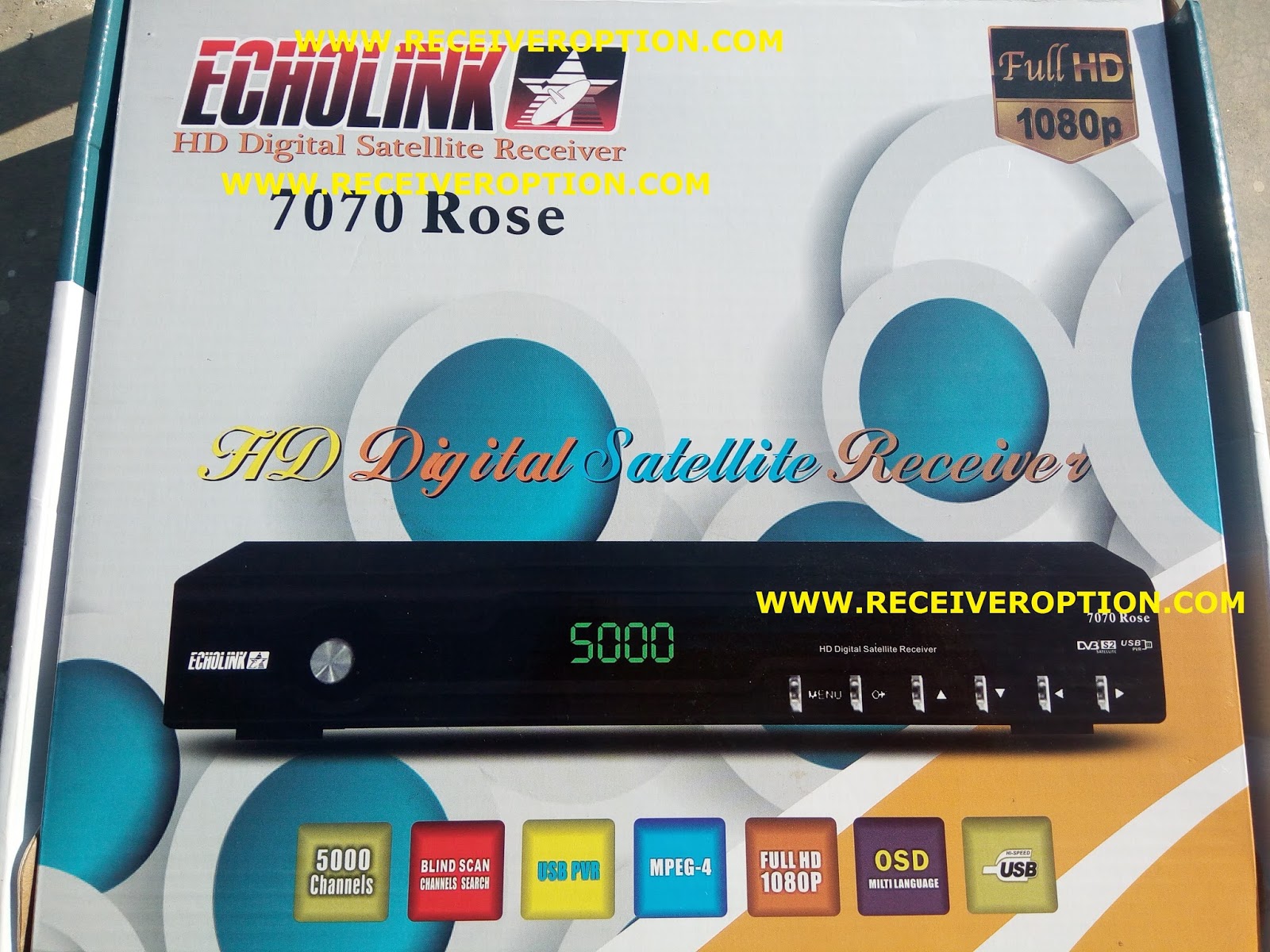 ECHOLINK 7070 ROSE HD RECEIVER CCCAM OPTION - How To Enter Biss key Power vu key And Cline in ...