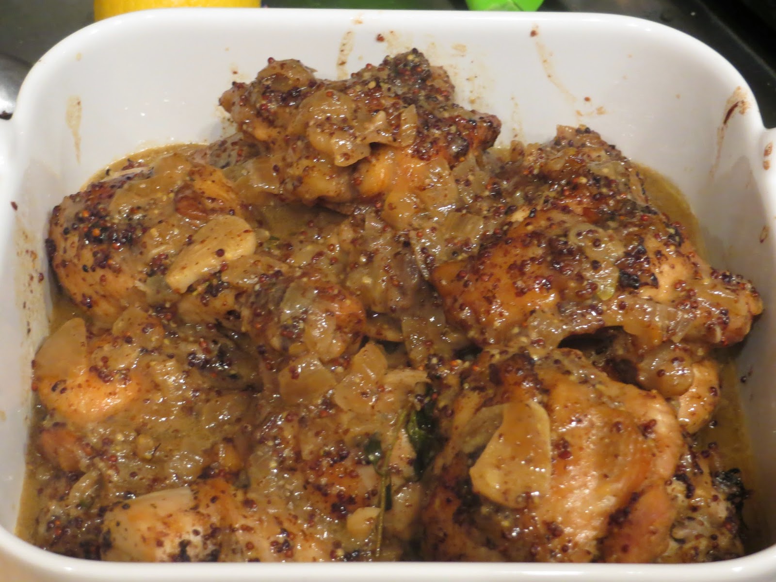 What's for dinner: Mustard chicken