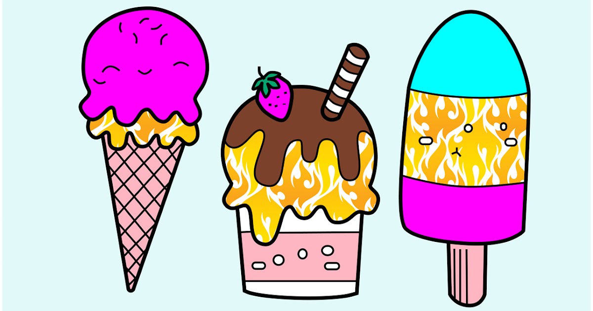 Baru 26 Gambar Ice Cream Lucu Animasi Simple Dan Minimalis, Gambar Lucu