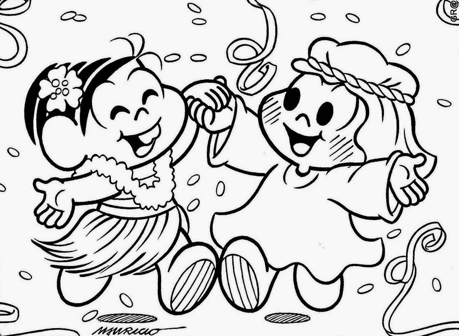 Desenhos de Carnaval para Colorir e Imprimir Online - Diy Feltro