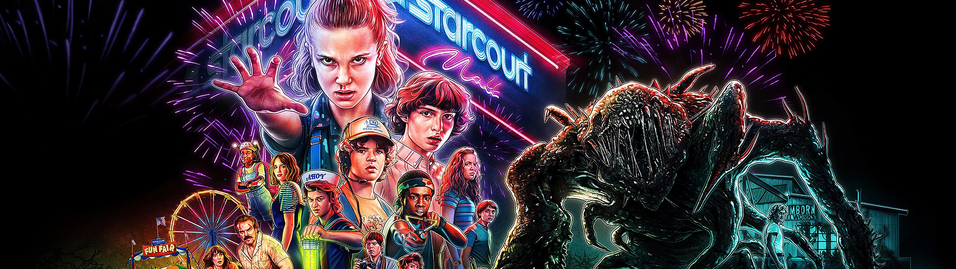 Stranger Things, Season 3, Characters, Poster, 4K, #1 Wallpaper