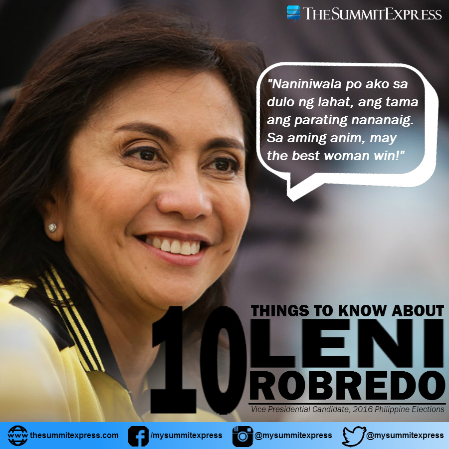 10 things to know about Leni Robredo