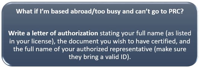 How to Authenticate PRC Certificate of Registration , Itemized Board ...