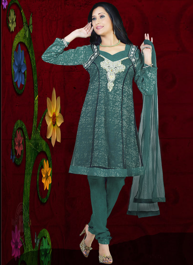 Latest Salvar Designs | Girls wearing latest Churidar Fashion