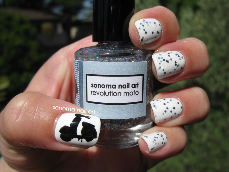 Sonoma Nail Art: Revolution Moto Scooter Nails