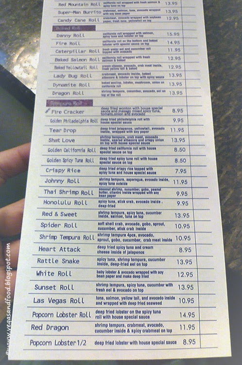 Sushi at Blue Fish and Ice Cream at Paradis in Montrose - Vegas and Food