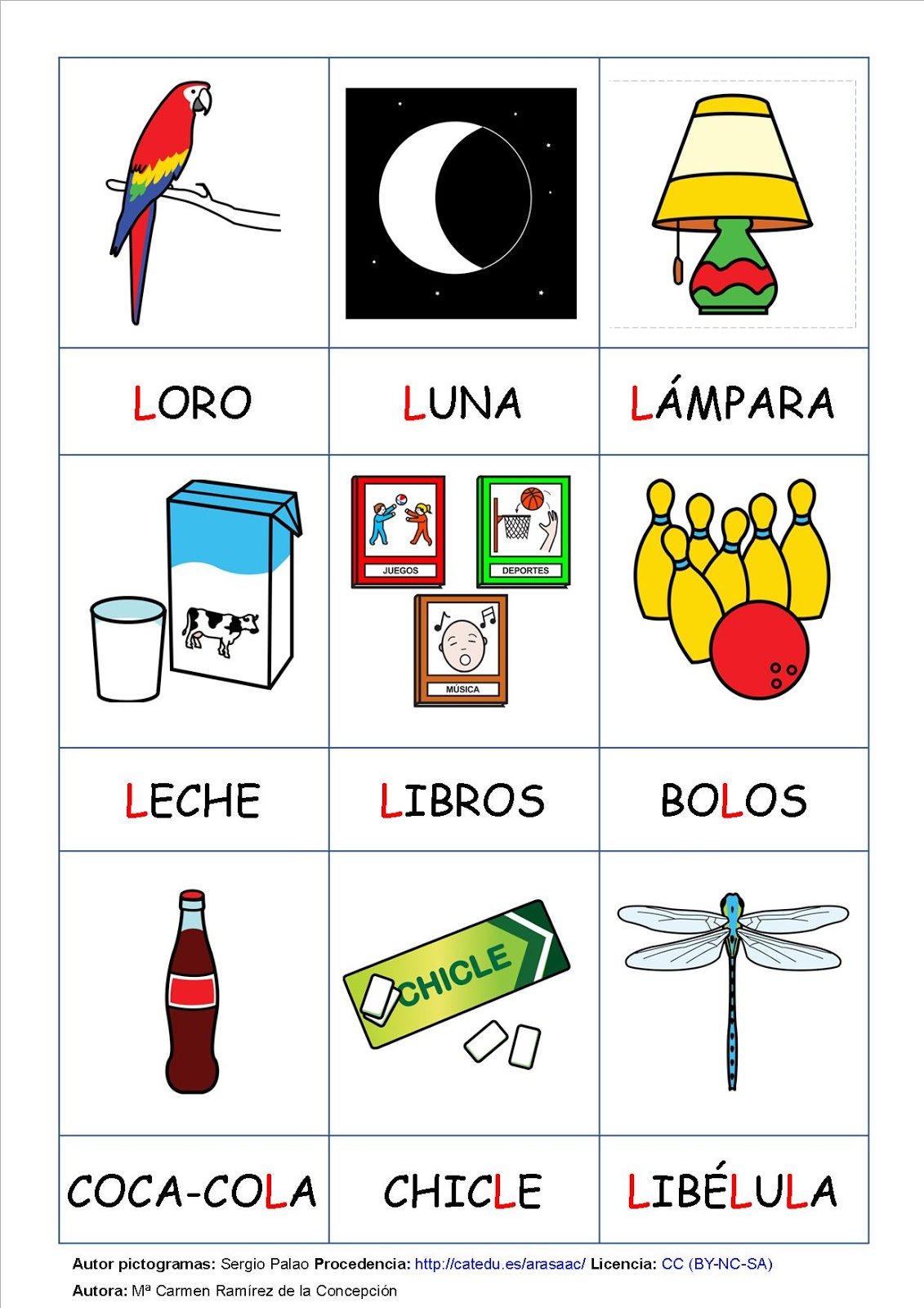 Palabras con l - Imagui