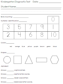 Colors and Kindergarten: New (well, newer) Beginning of the Year Assessment