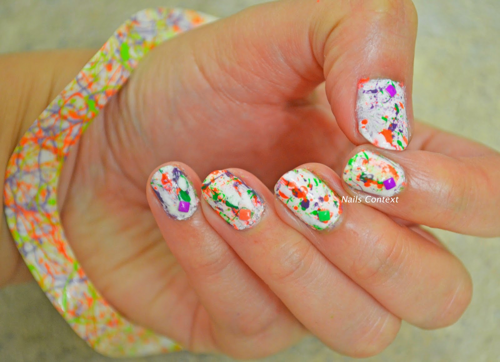 Nails Context: Splatter Nail Art