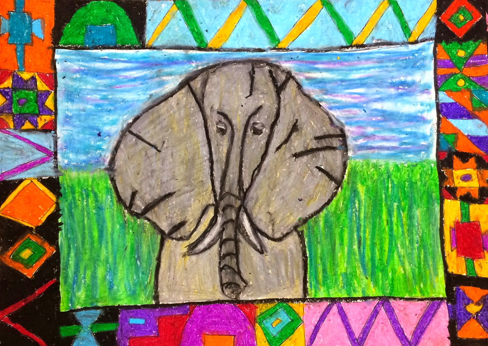 Art. Eat. Tie Dye. Repeat.: 5th Grade African Animals
