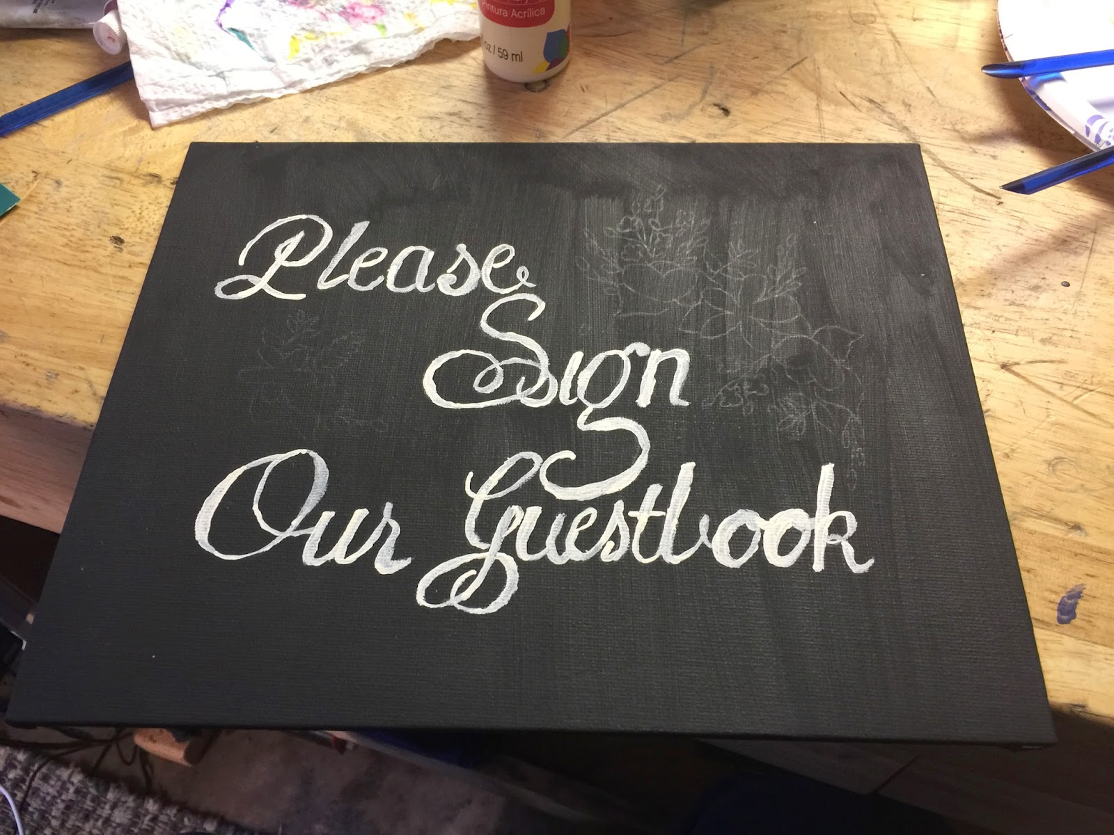 With Bells On: Wedding Sign Tutorial in 6 Easy Steps!