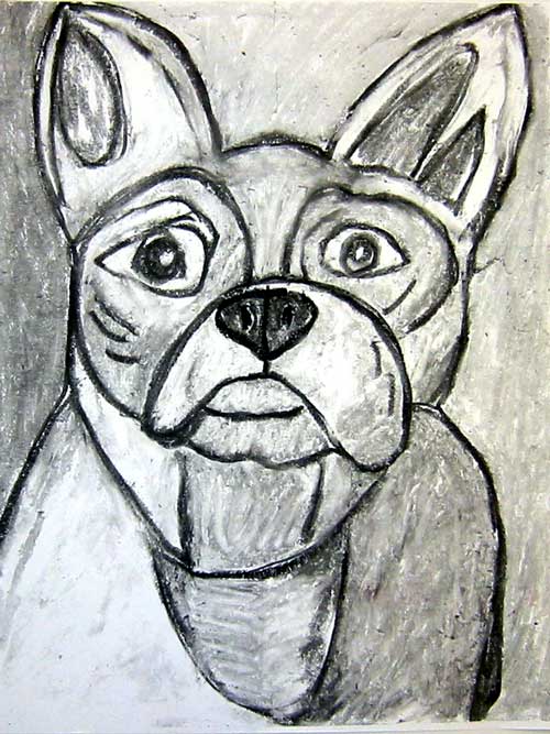 Artist Ron Burns Dog Portrait
