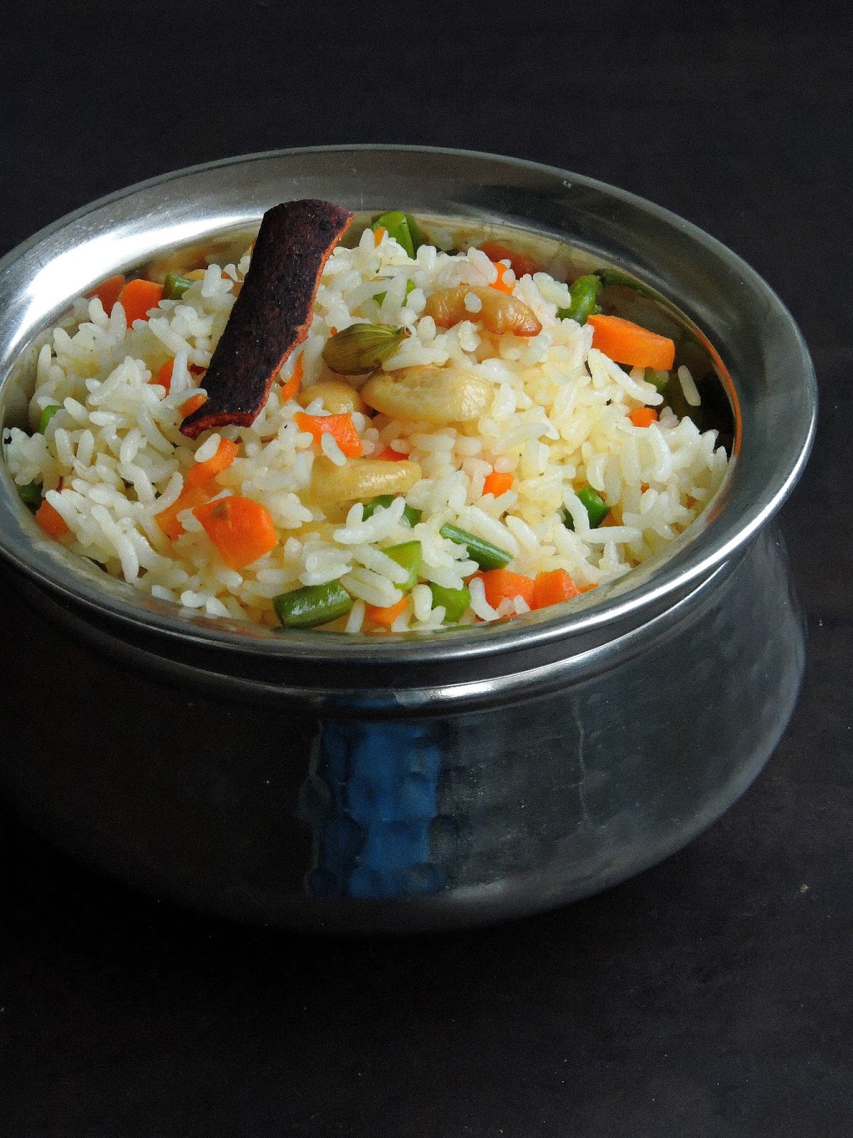 Priya's Versatile Recipes: Assamese Sweet Vegetable Pulao