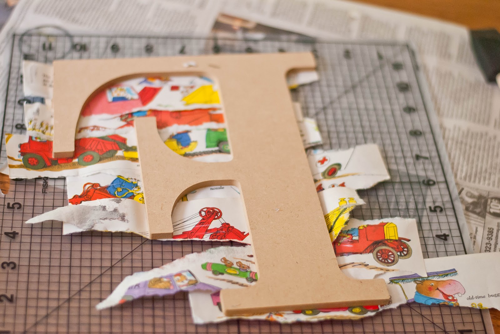 My Trash and Treasure: diy decorated letter