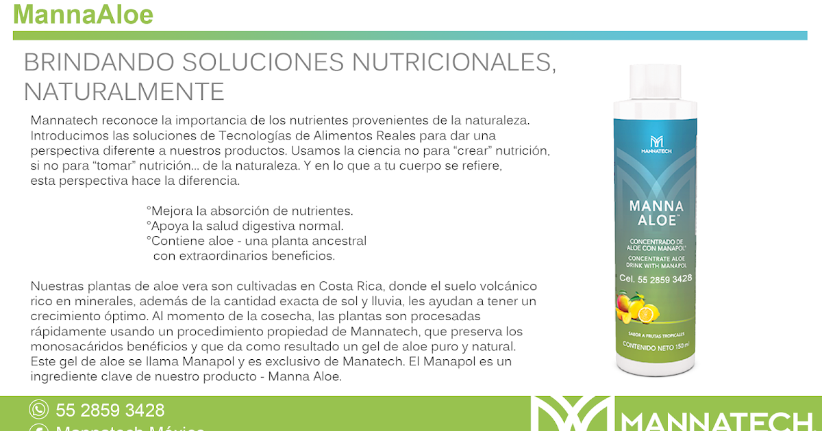 MANNATECH México: Manna Aloe MANNATECH