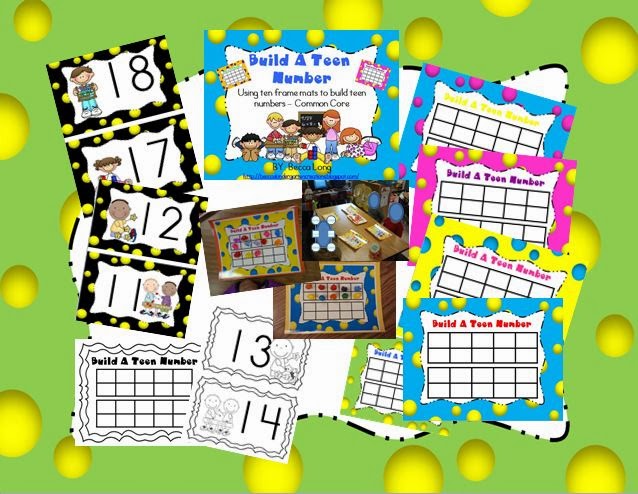Becca's Kindergarten Creations: Teen Numbers - Ten Frames
