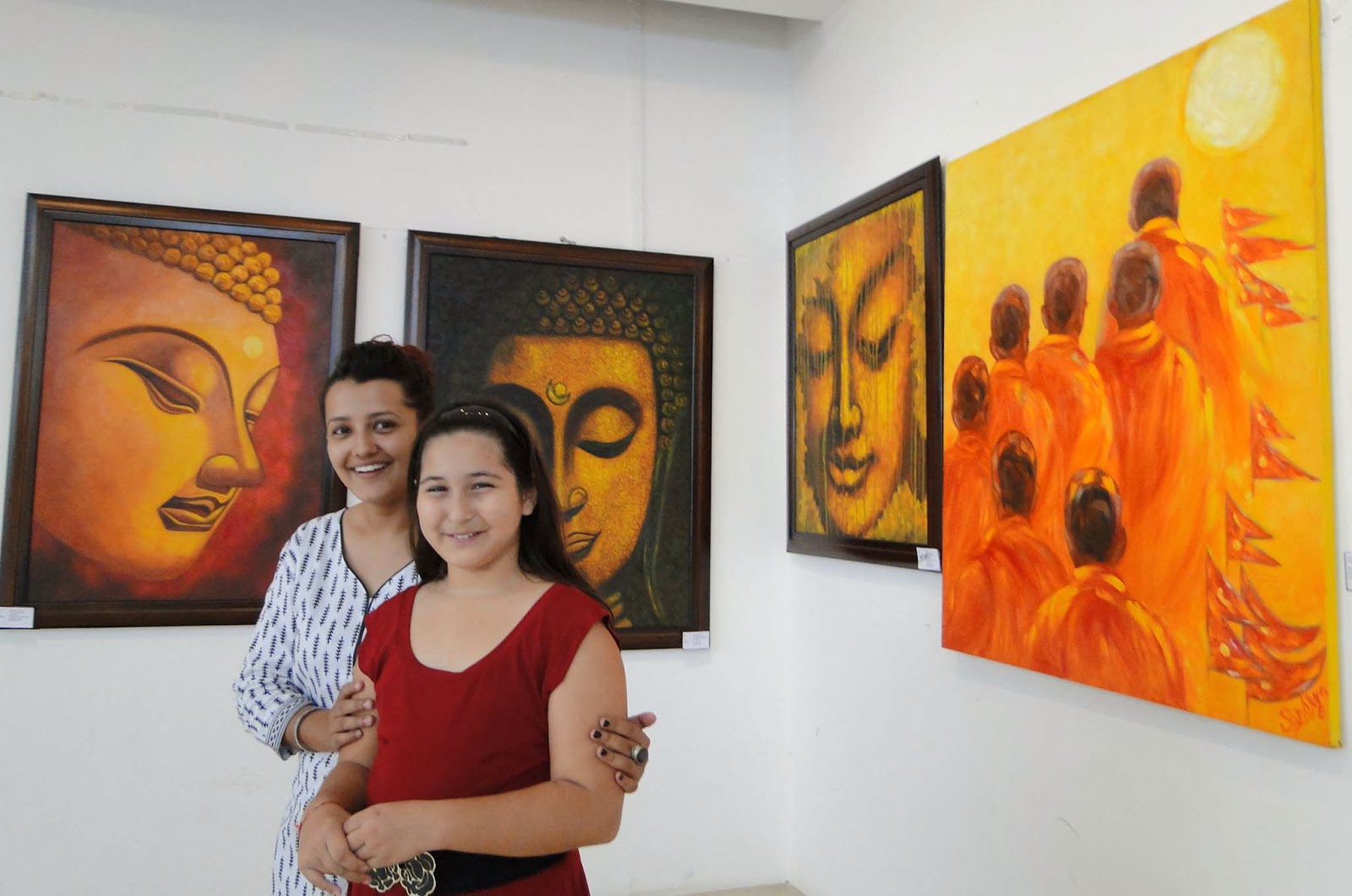 SANDHYA REGMI'S 7th SOLO PAINTING EXHIBITION ENTITLED "FACES OF BUDDHA"