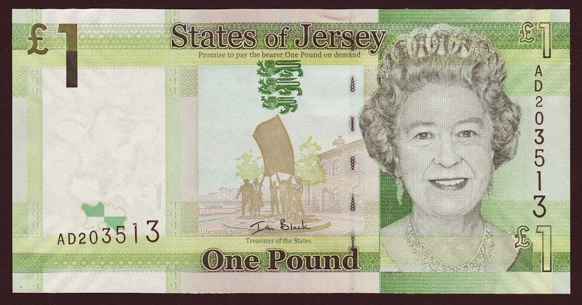 Jersey 1 Pound banknote 2010 Queen Elizabeth II|World Banknotes & Coins ...