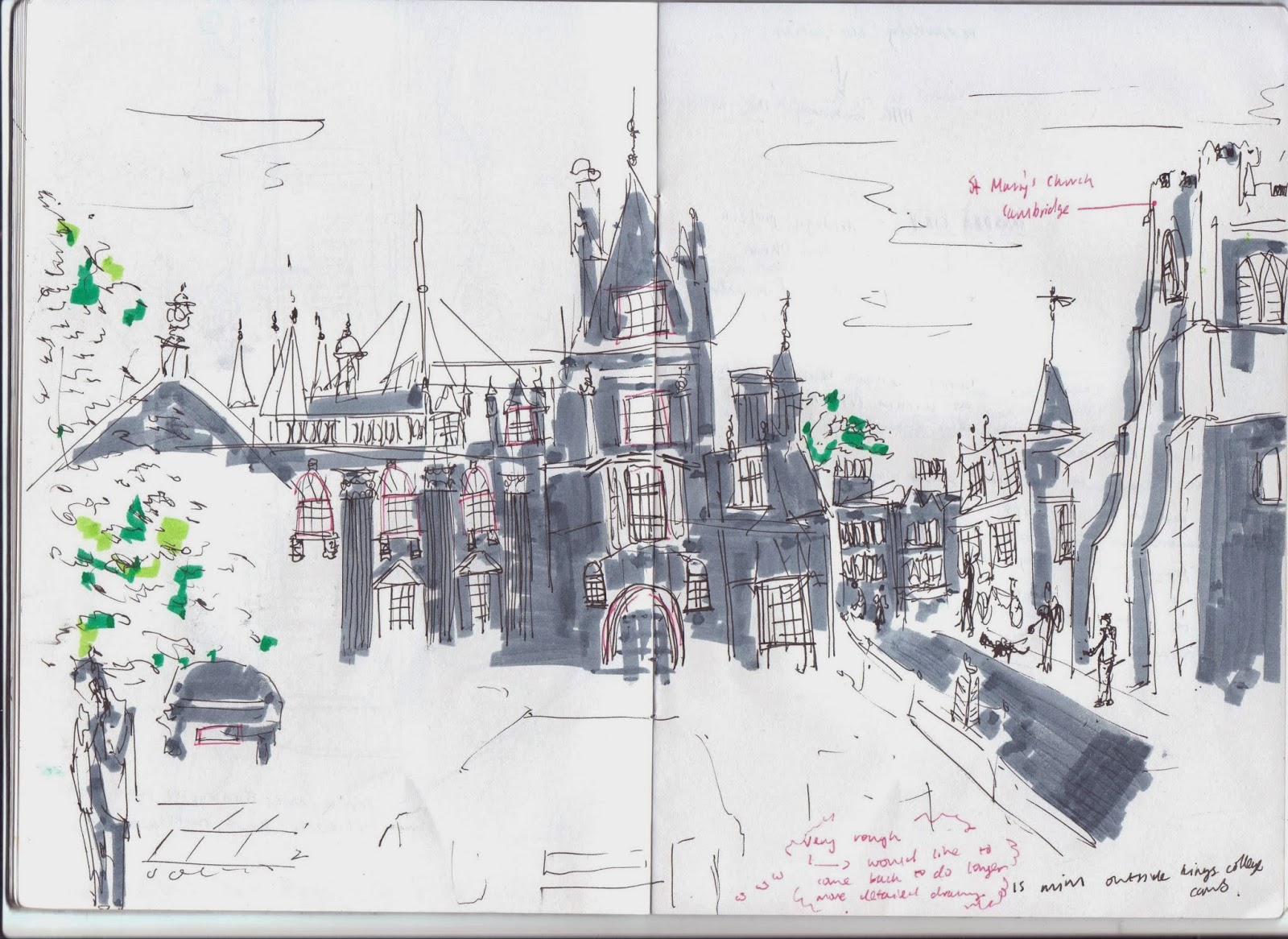 1093155833: MSA Portfolio - Sketches at a City Scale, Observational Drawing