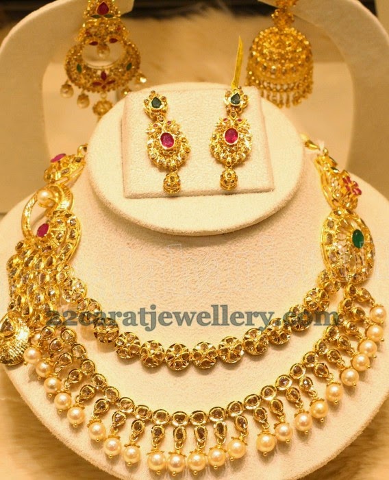 Two Layers Uncut Diamonds Choker - Jewellery Designs