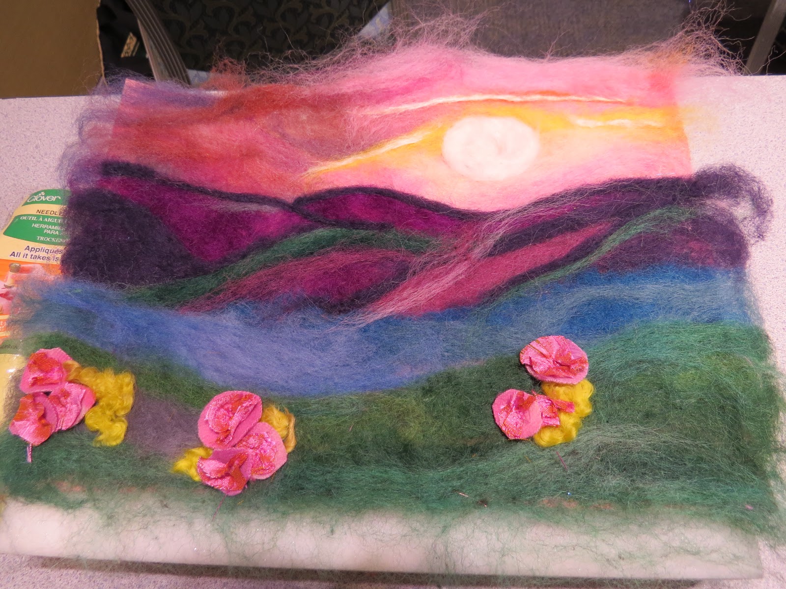 Annie's Keepsakes: MAQF 2018 Needle-felt Landscape Class