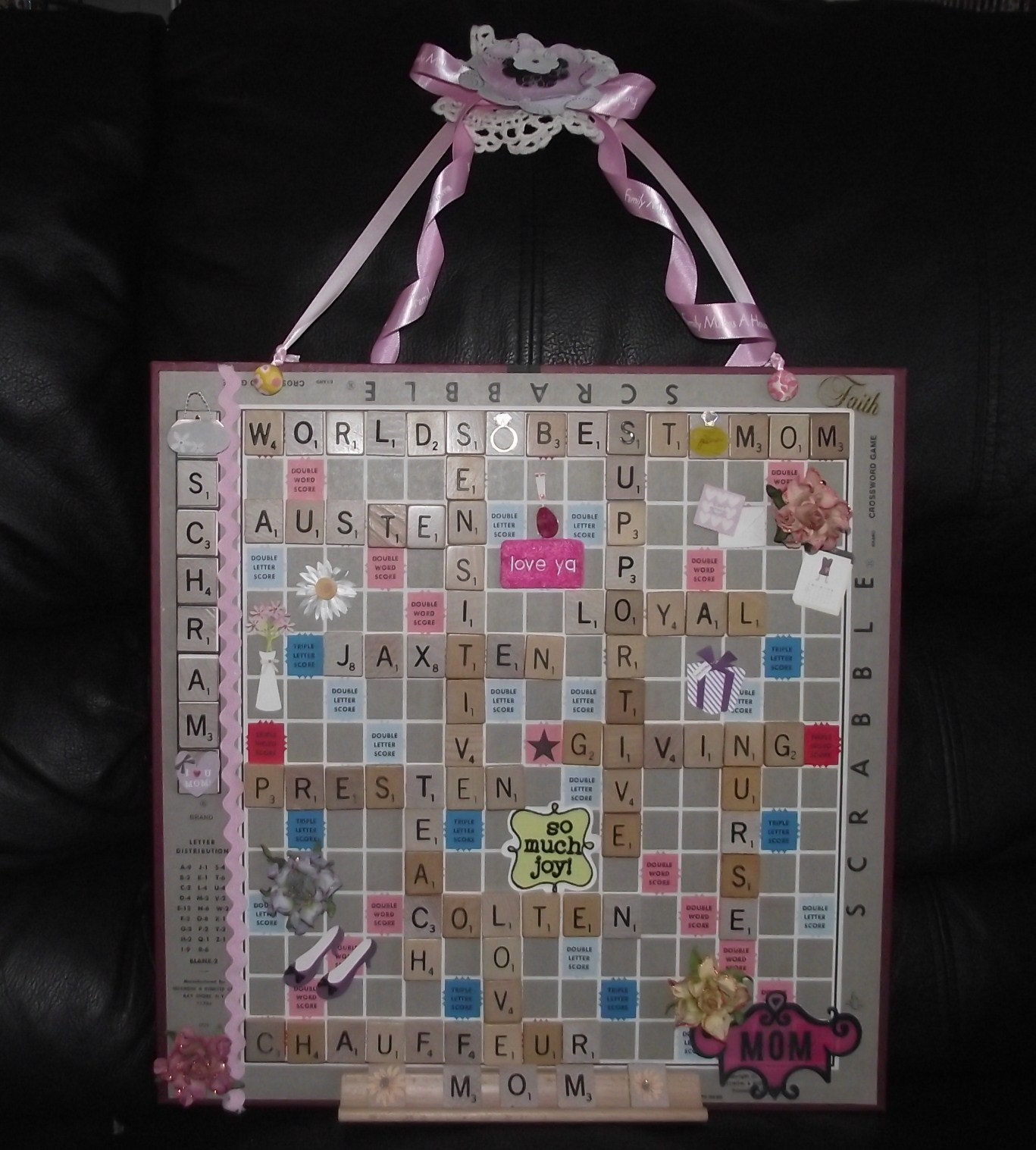 Tamminnie's: My own Mom's day Scrabble board. #5 NSD