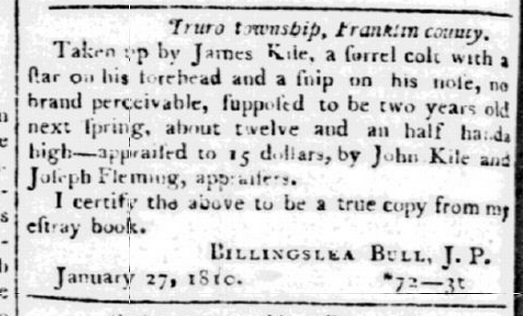 RootDig.com: A Stray in 1810