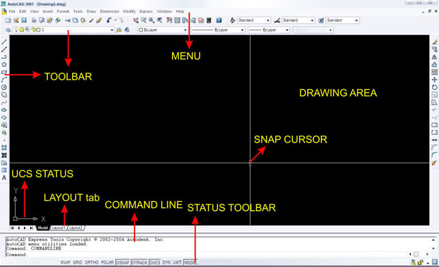 ShareMyScience: Bagian - bagian dalam AutoCAD