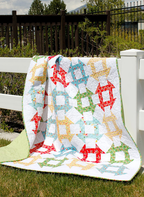 A Bright Corner: Second Look Sunday: Churn Dash Free Quilt Pattern