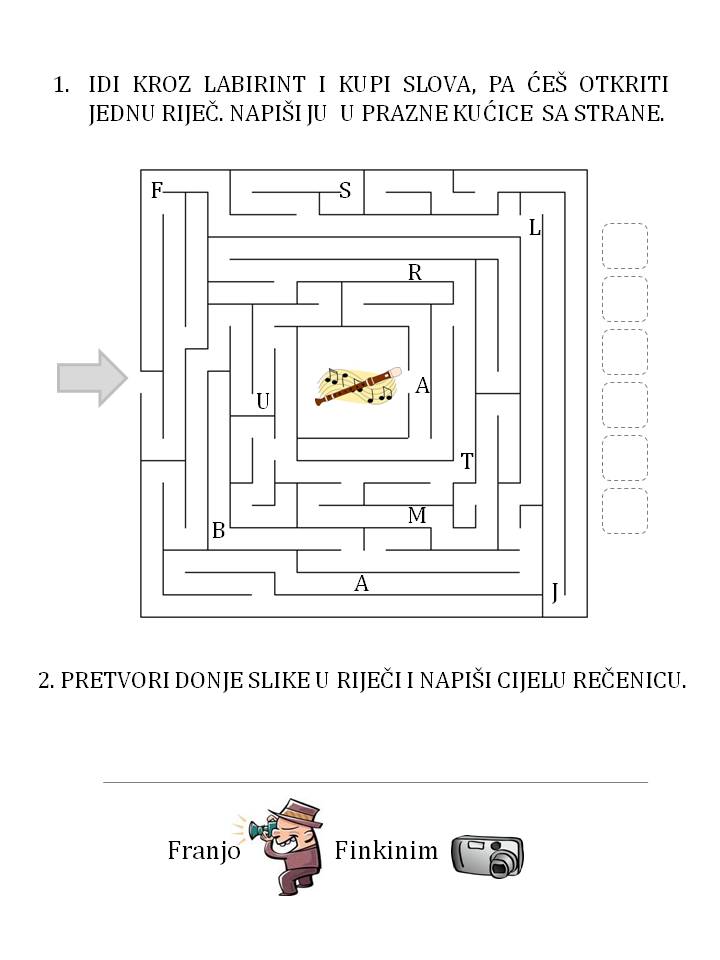 Zlatna djeca: Učimo slova: F i H