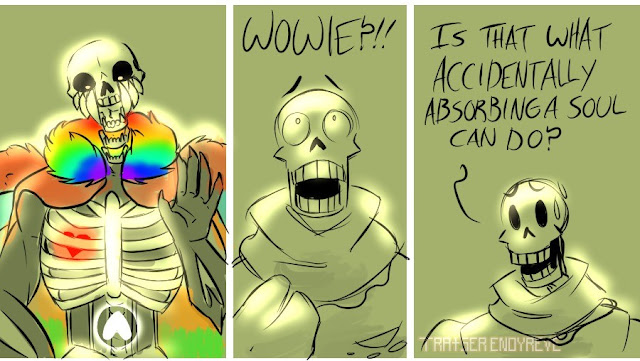 Undertale: AU - The Thought / Seraphim!Sans / Omega!Sans ~ Handlarz Iluzji