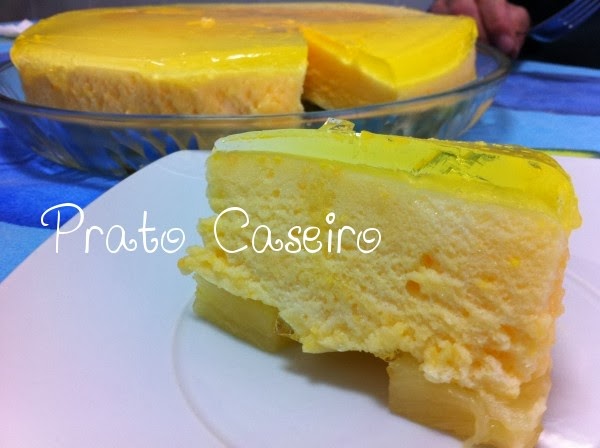 Prato Caseiro: Pudim frio de ananás