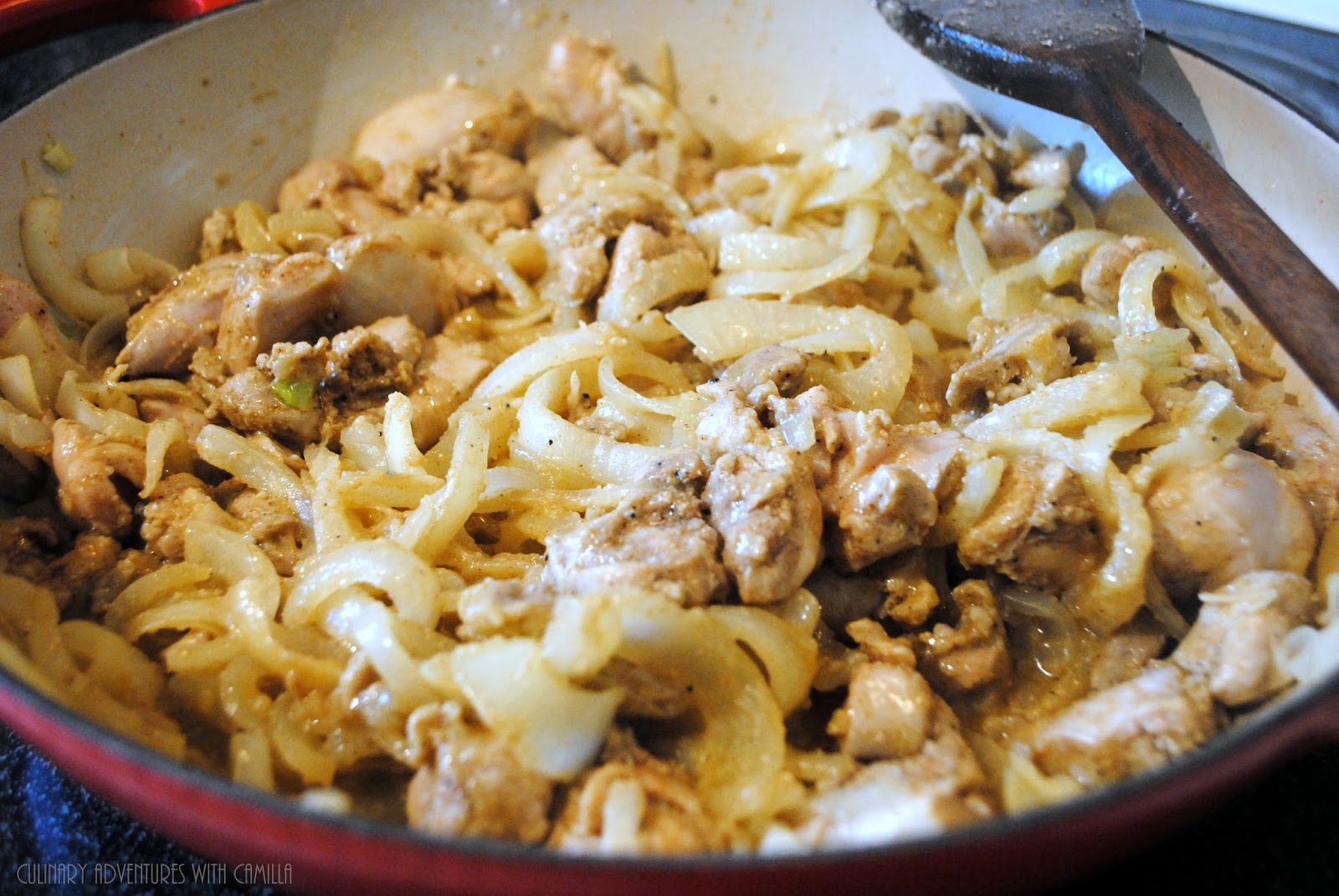 Soganli Tavuk Yahnisi (Turkish Chicken Stew) #SoupSwappers