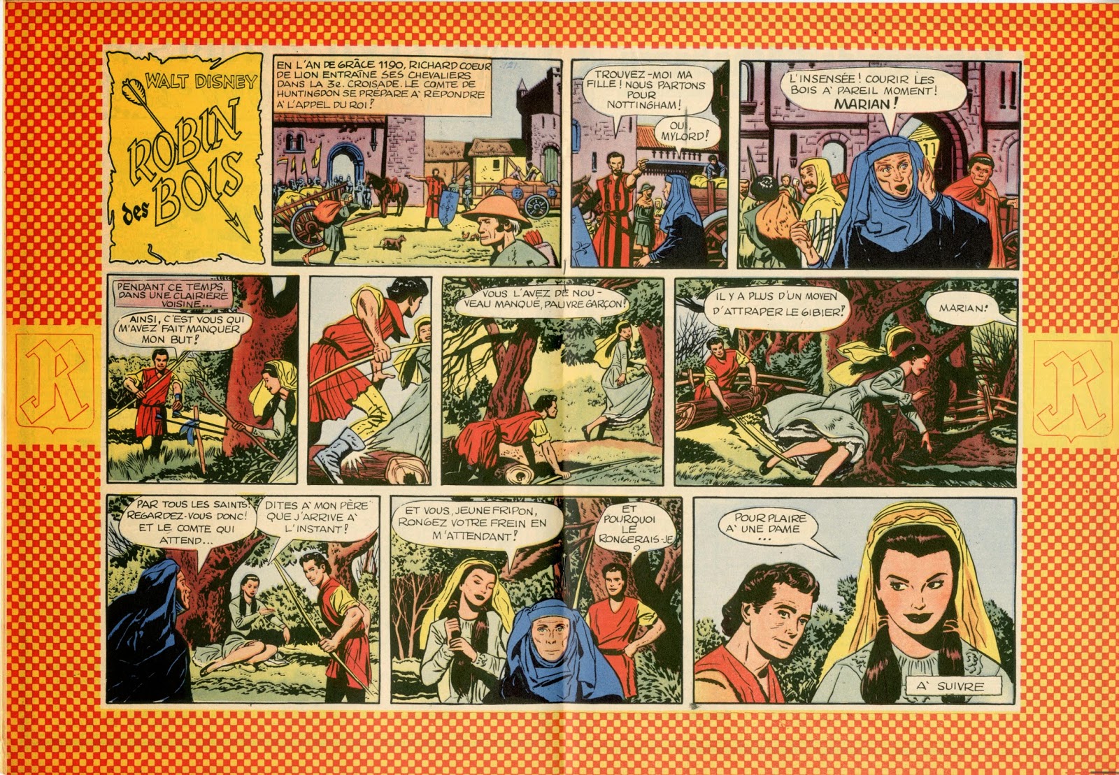 Walt Disney's Story Of Robin Hood: Disney's Robin Hood Comic Strip 1.