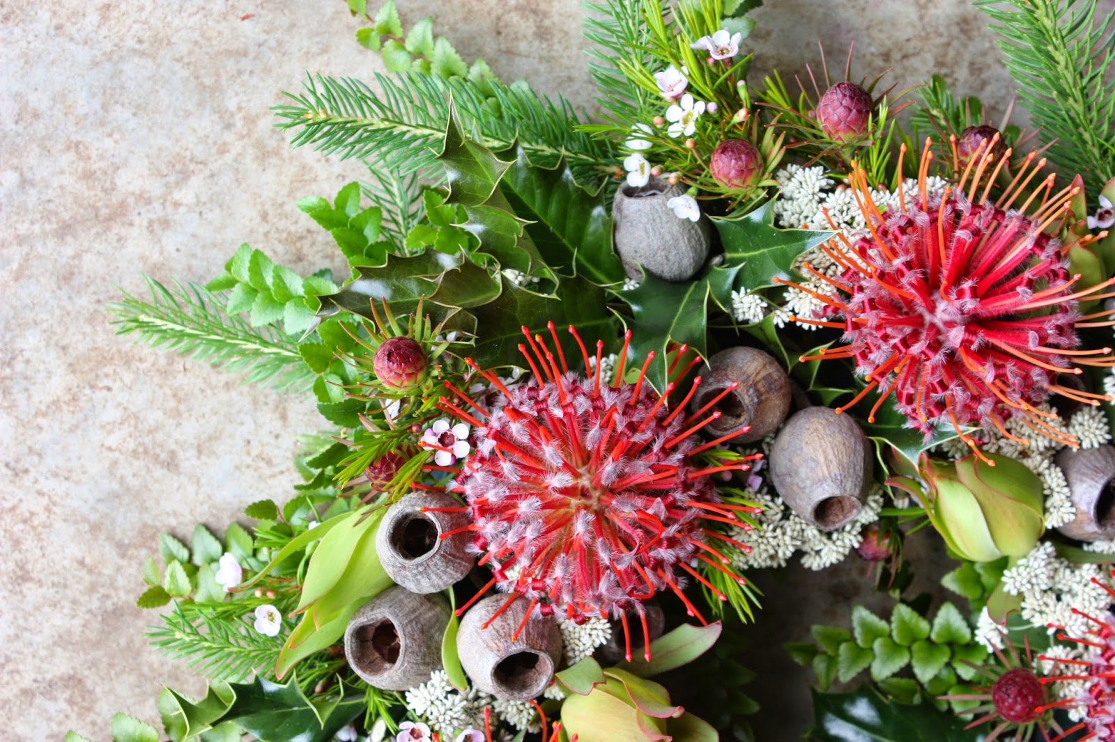 Swallows Nest Farm: How to Make a Fresh Native Christmas Wreath