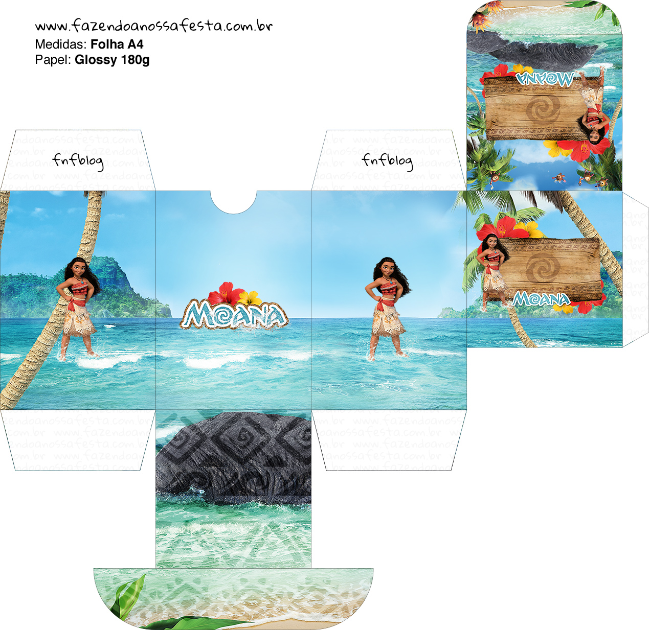 Moana: Free Printable Boxes. - Oh My Fiesta! in english