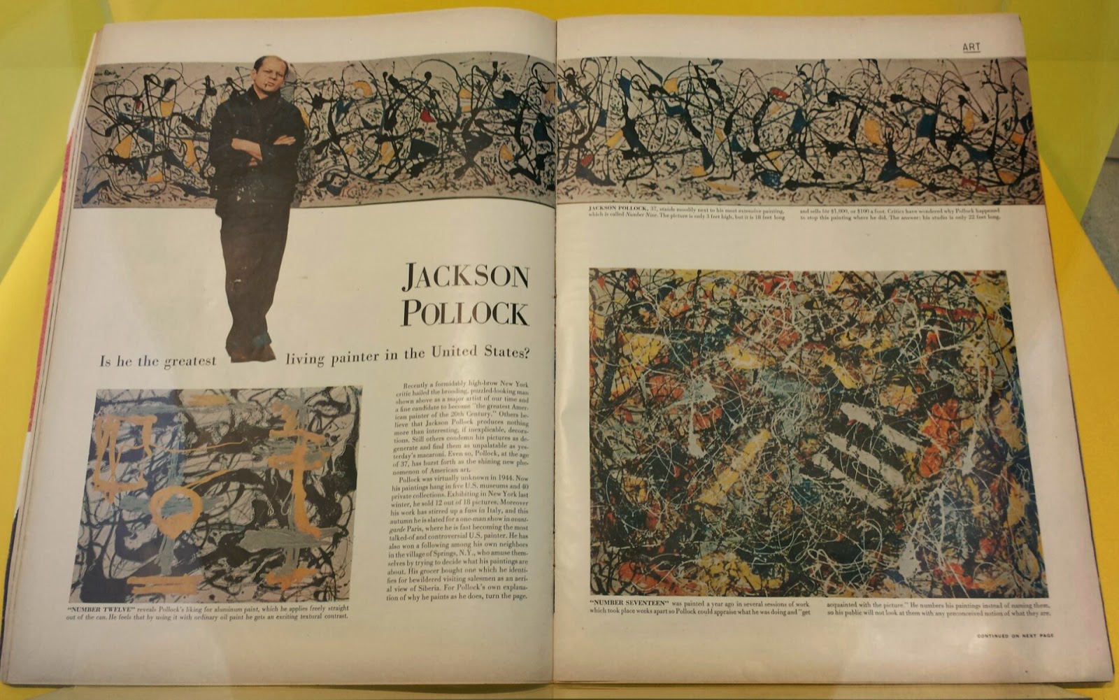 History and Culture by Bicycle: Jackson Pollock: Life Article