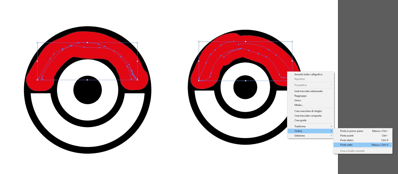 Tutorial Illustrator - Pokeball