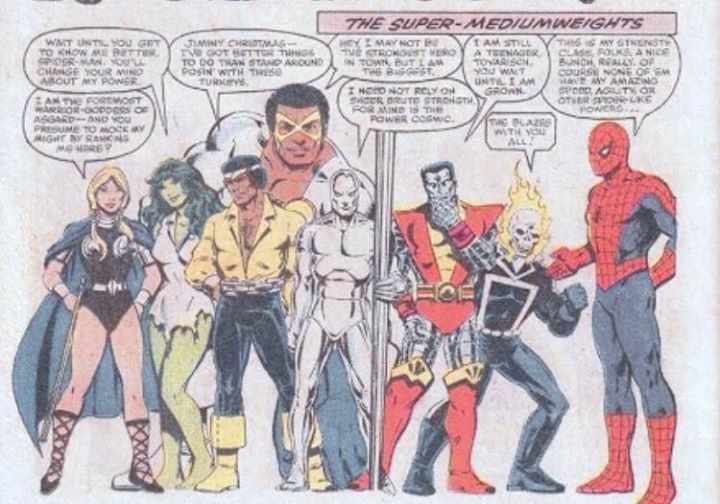 Marvel Super-Heroes strength comparison