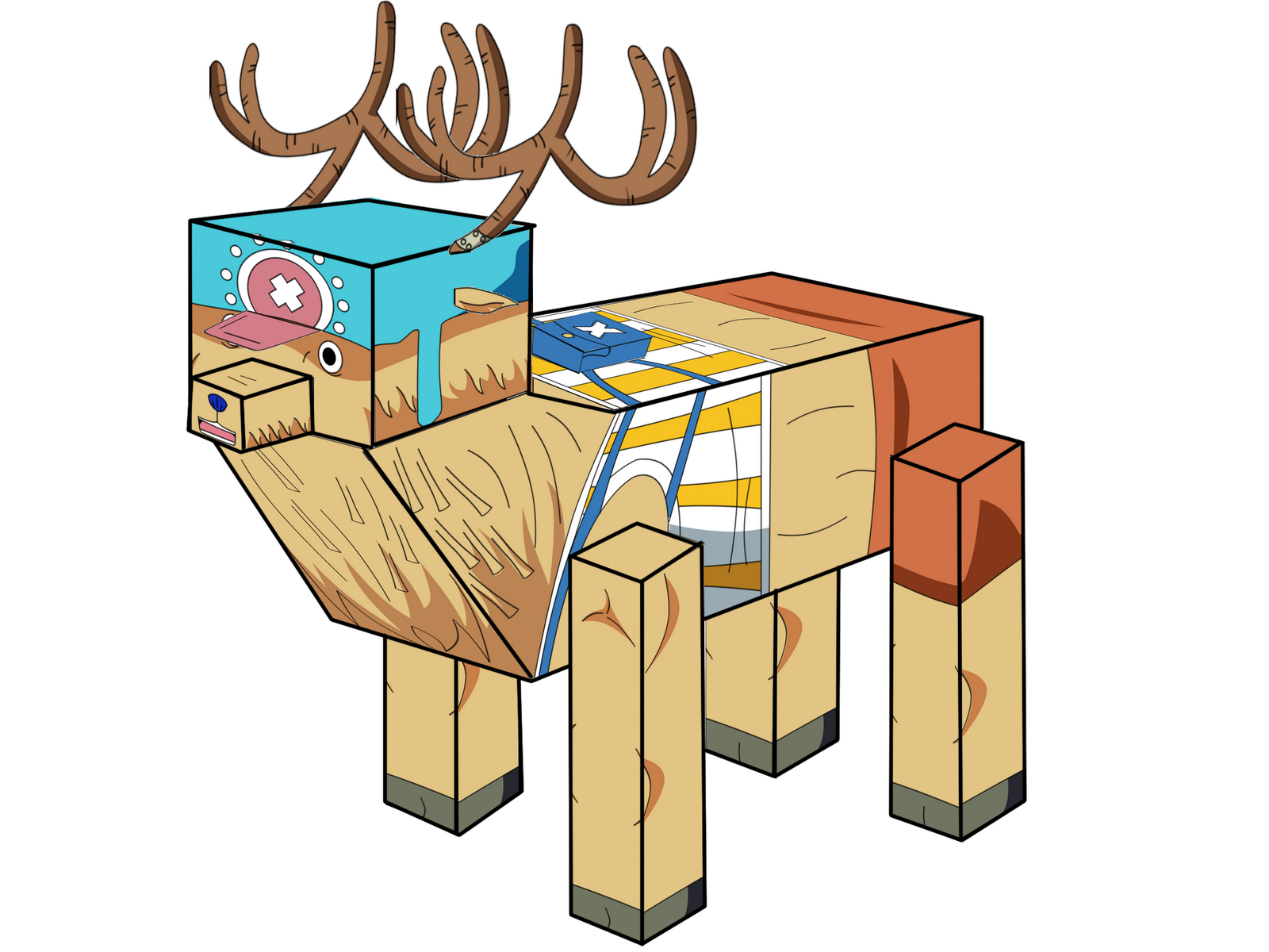 MangaPapercraft: Chopper Walk Point (One Piece)