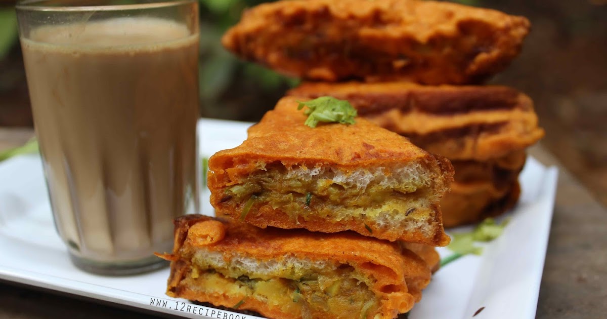 Aloo Stuffed Bread Pakoda - Recipe Book