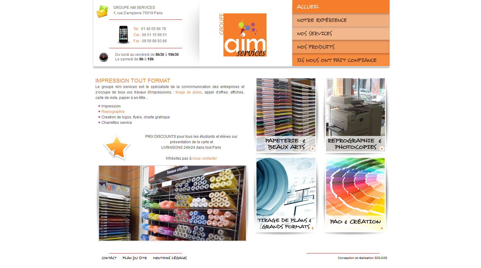 Références web Solixis: Impression, reprographie et création logos Ile ...