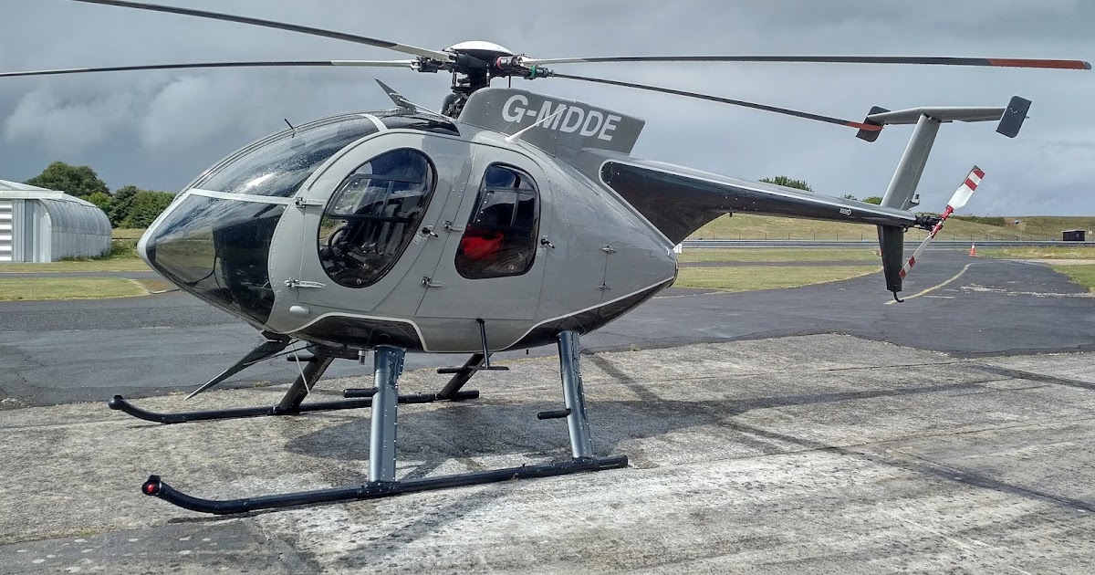 Thruxton Helicopters: Hughes 500 G-MDDE arrives