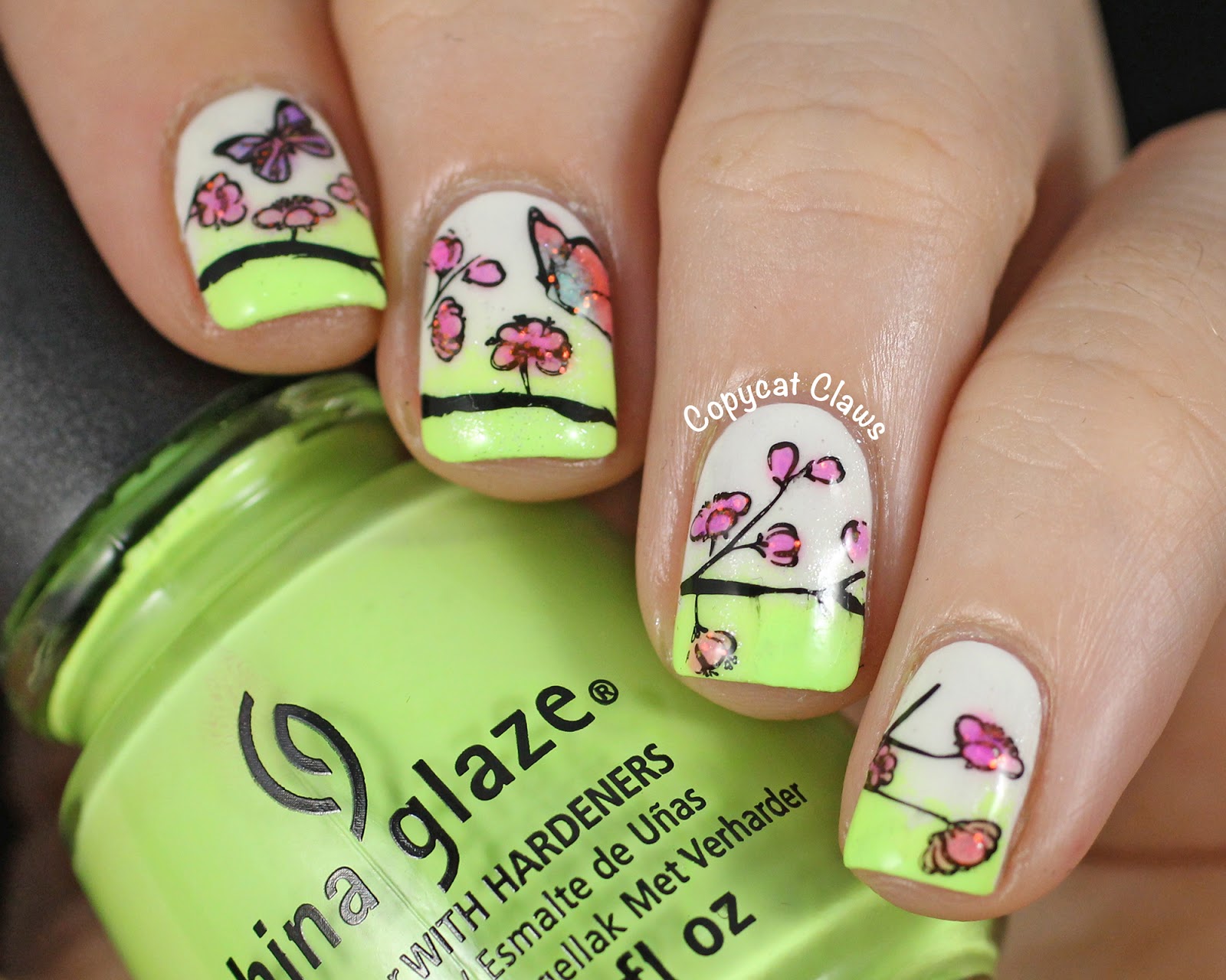 Copycat Claws: Sunday Stamping - Spring Nails