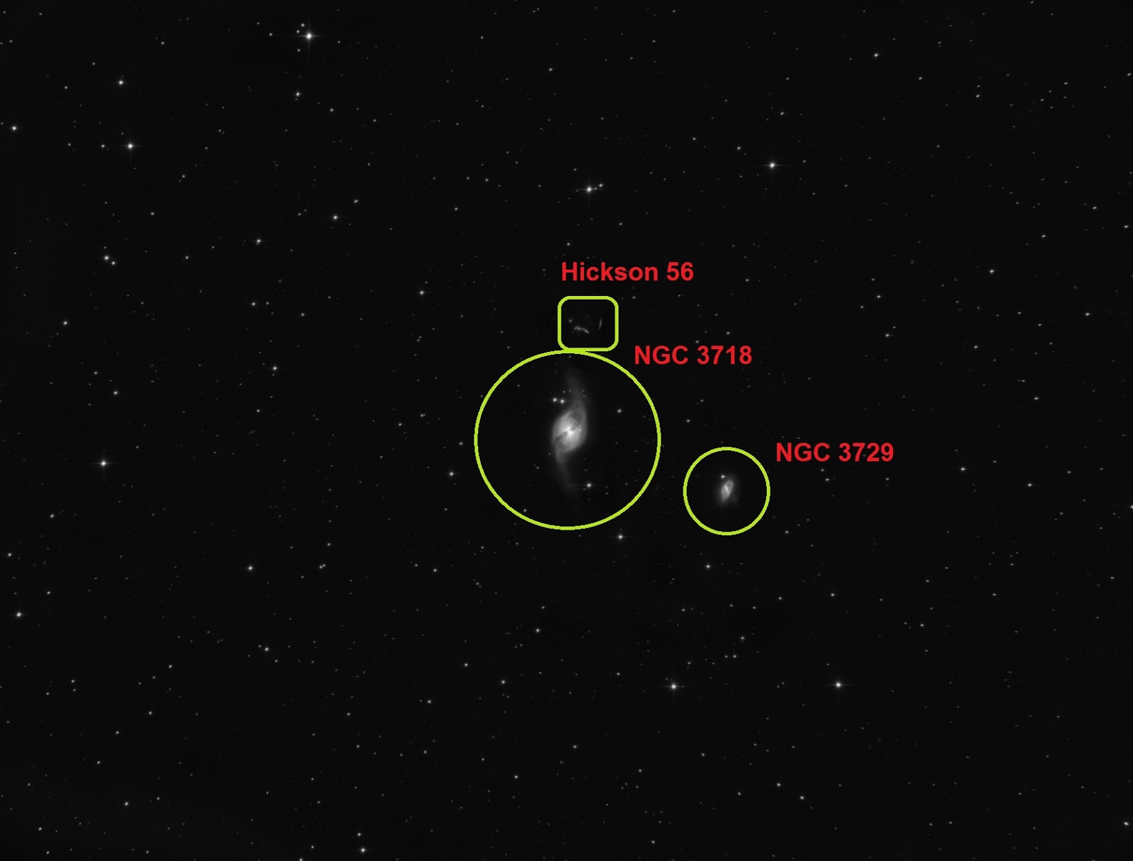 Astronomia i Astrofotografia Amatorska: NGC 3718 oraz NGC 3729 wraz z ...