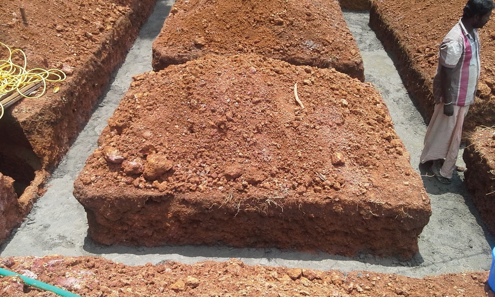 Kerala House Construction Tips: 2. Setting out plan and digging ...