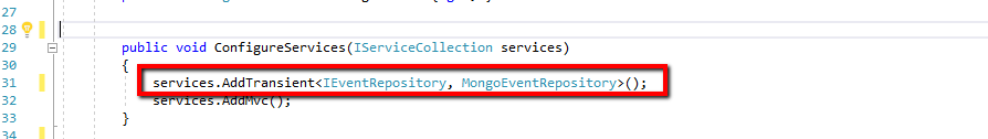 Dependency Injection in .NET Core