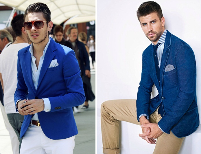 Tu mejor sonrisa en cualquier ocasión: 20 HOMBRES CON AMERICANA AZUL