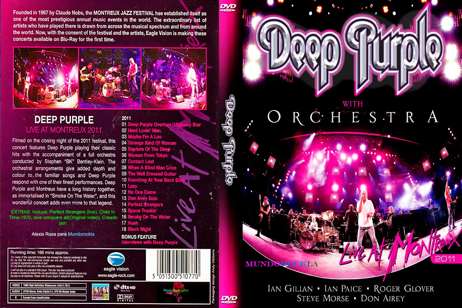 BANCA DO ROCK Rock Concert DVD: 3164 - DVD - DEEP PURPLE 2011 - BOOTLEG