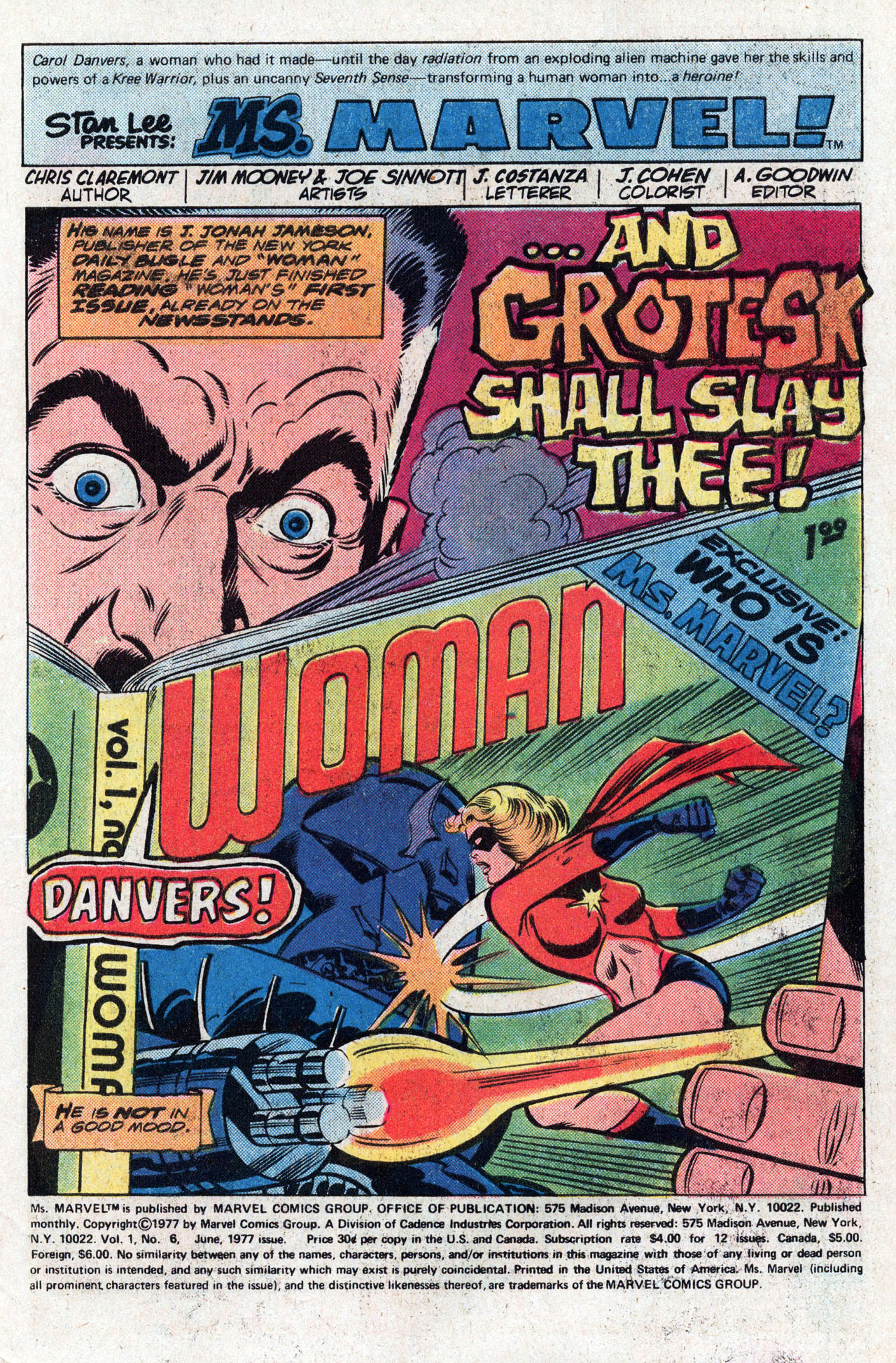 Read online Ms. Marvel (1977) comic - Issue #6